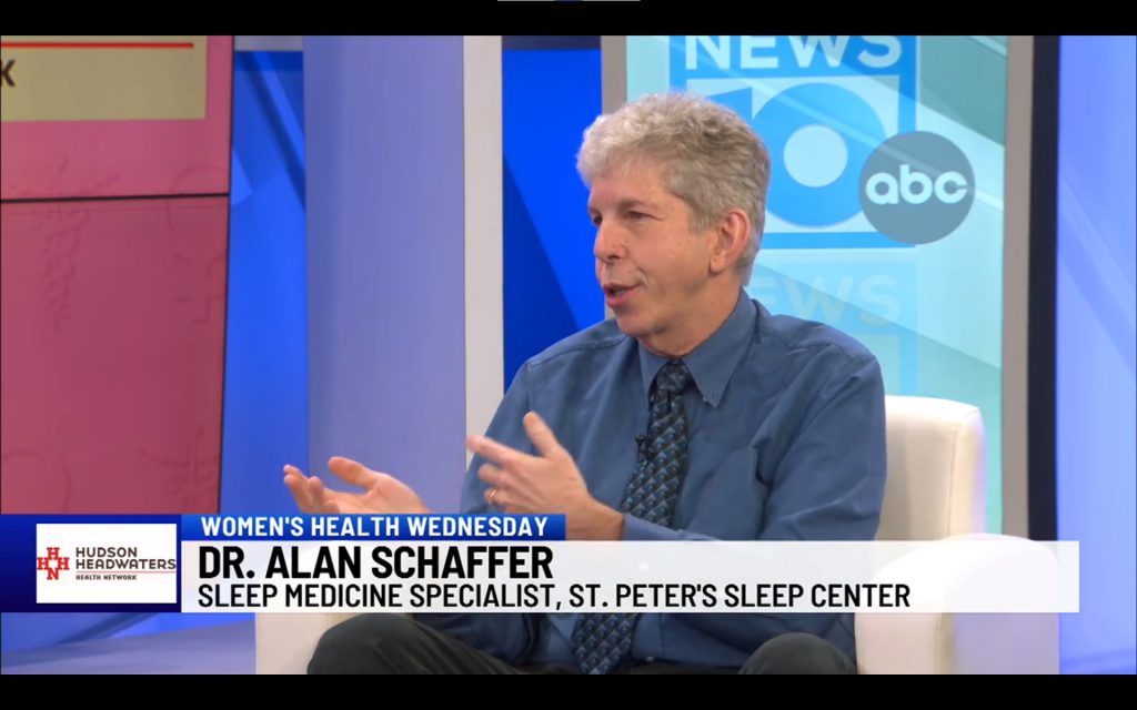WTEN: Sleep Changes with Dr. Alan Schaffer - St. Peter's Health ...
